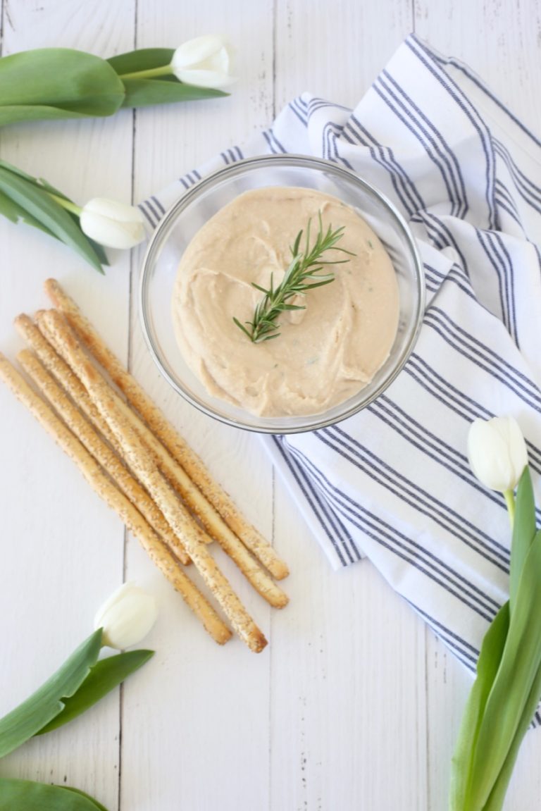 White Bean and Rosemary Dip - Joy + Oliver