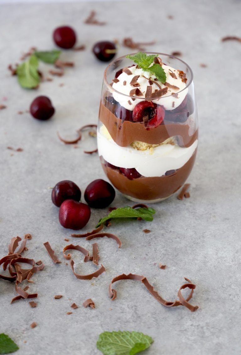 Chocolate Cherry Trifle - Joy + Oliver