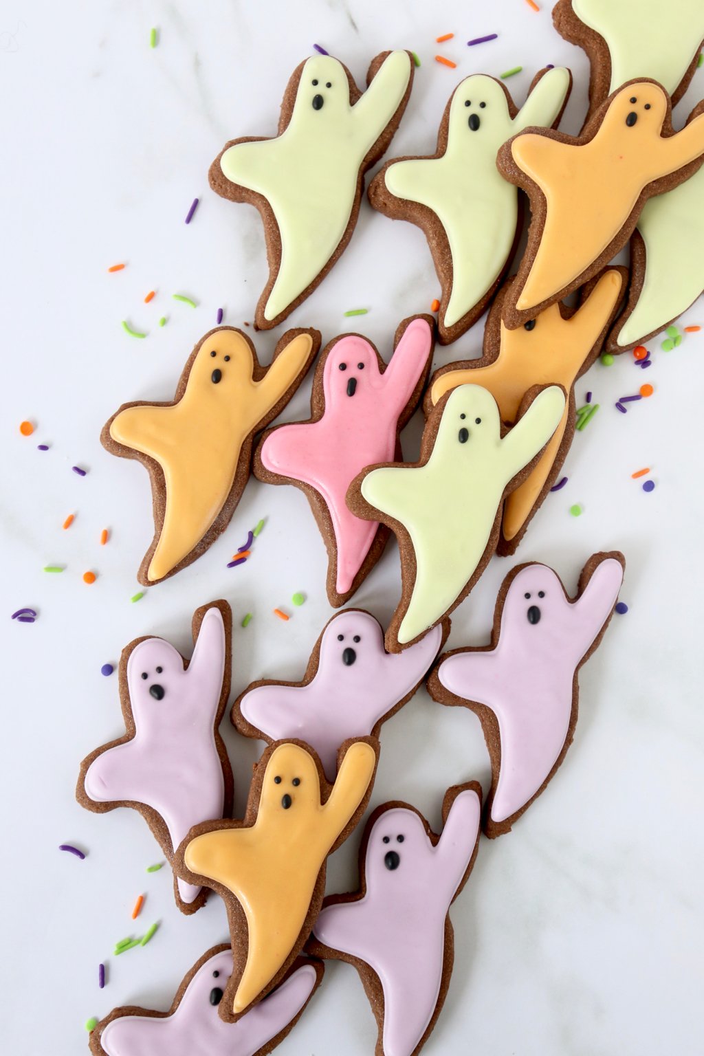 Halloween Chocolate Shortbread Cookies - Joy + Oliver