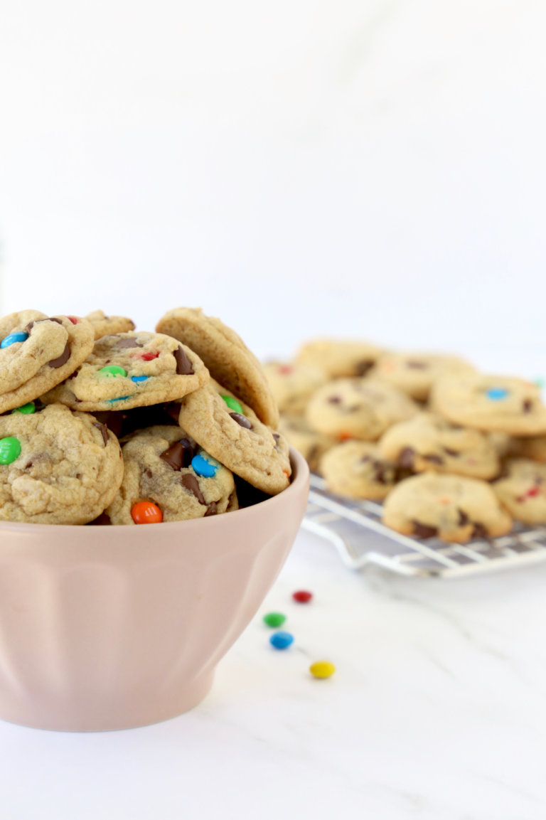 The Best Soft and Chewy M&M Cookies - Joy + Oliver