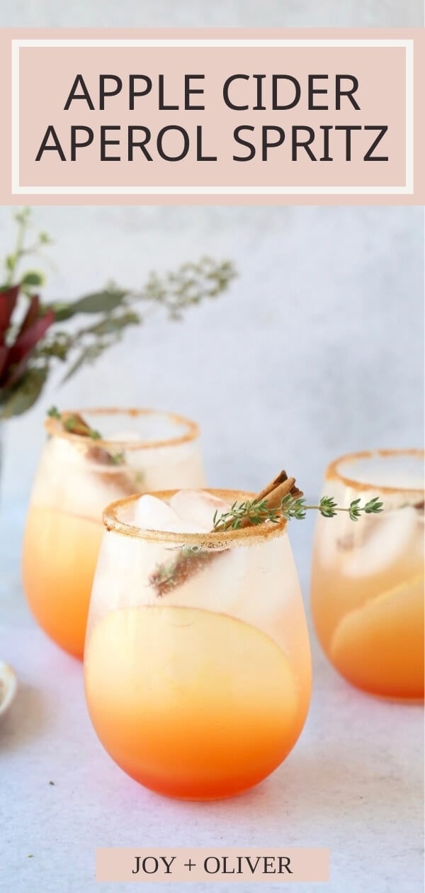 Apple Cider Aperol Spritz - Joy + Oliver