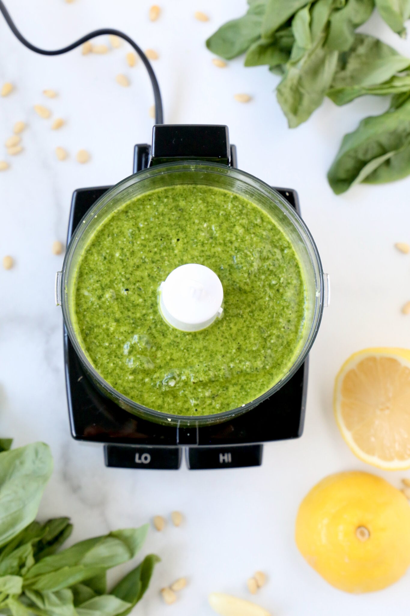 Homemade Basil Pesto Pasta - Joy + Oliver