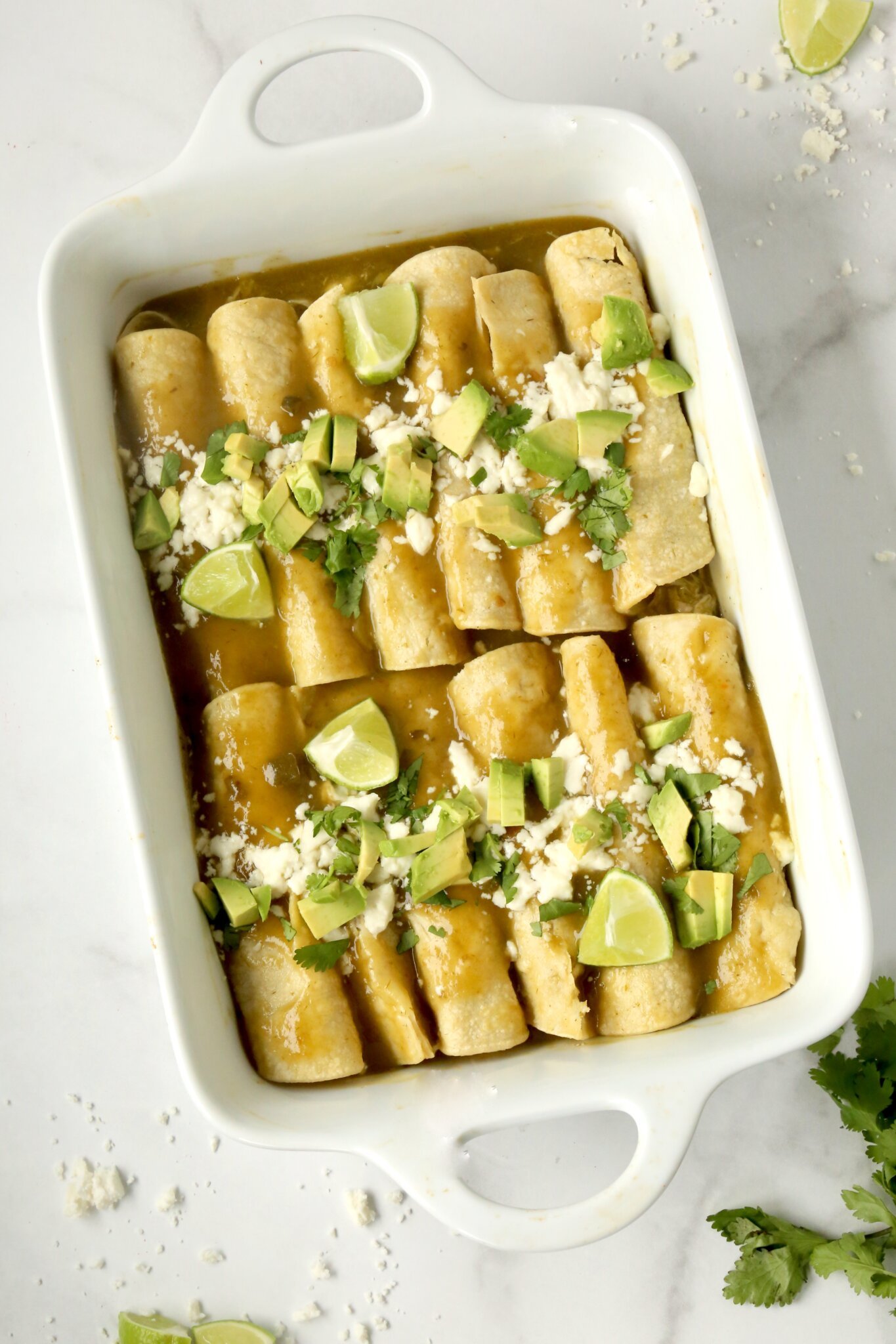 Chicken Avocado Enchilada Recipe - Joy + Oliver