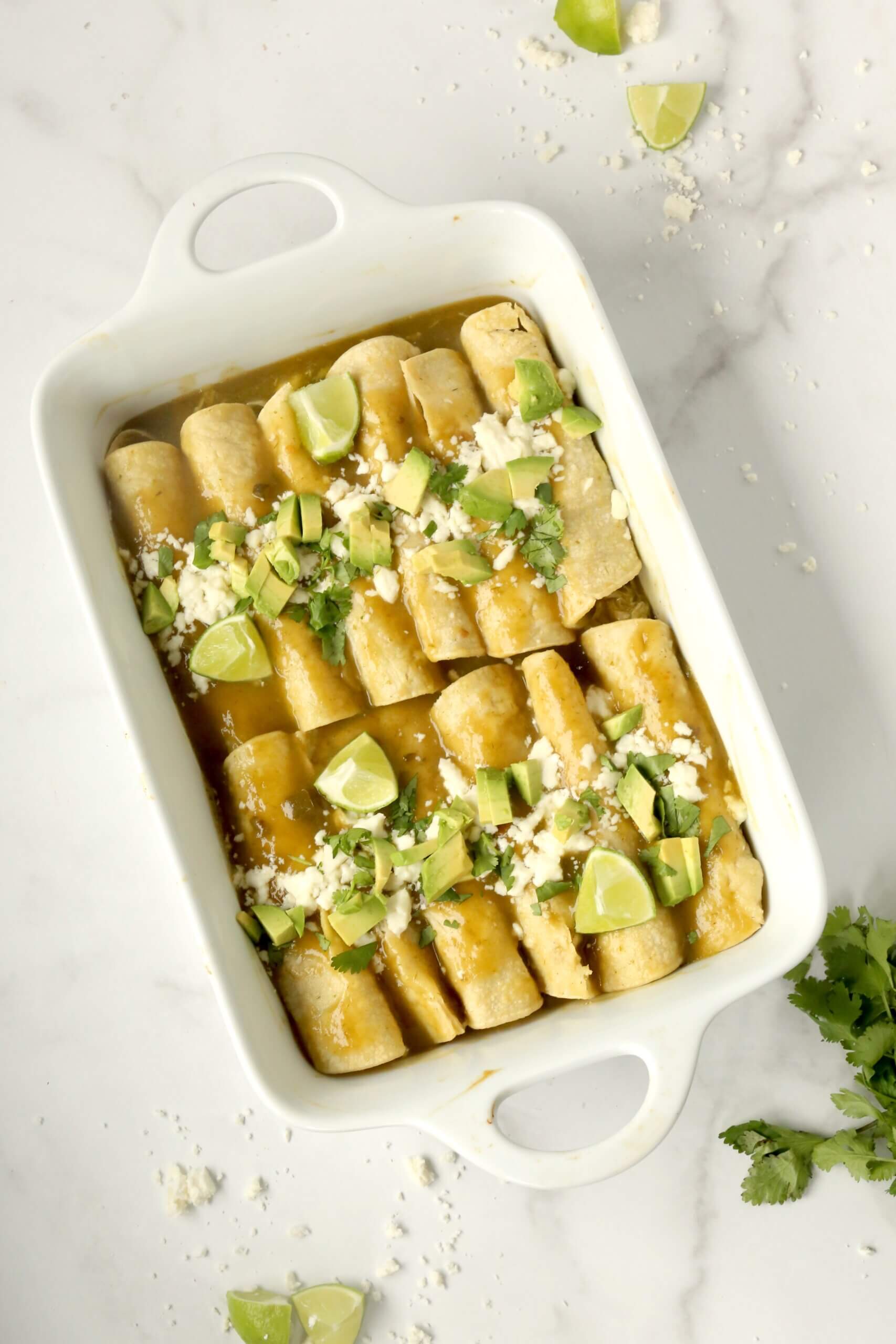 Chicken Avocado Enchilada Recipe - Joy + Oliver